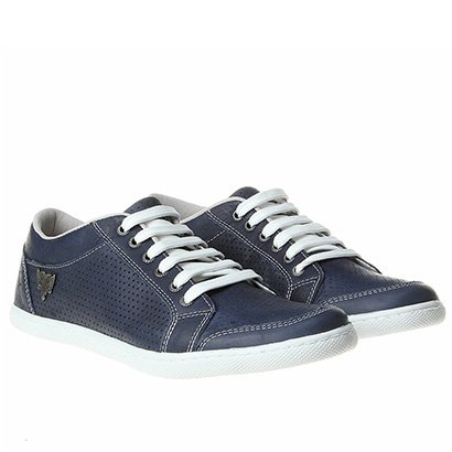Sapatênis Couro Cavalera Classic Masculino - Marinho | Netshoes