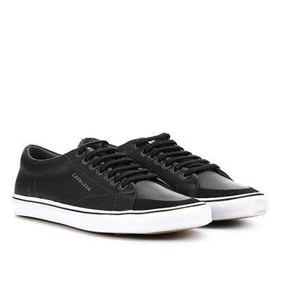 Sapatênis Couro Cavalera Felix Masculino - Preto | Netshoes