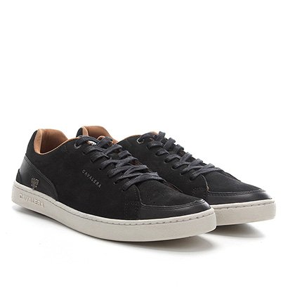 Sapatênis Couro Cavalera Michael Masculino - Preto | Netshoes