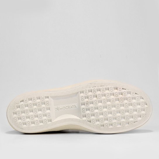 Sapatênis Couro Democrata Denim Fender Masculino - Cinza | Netshoes