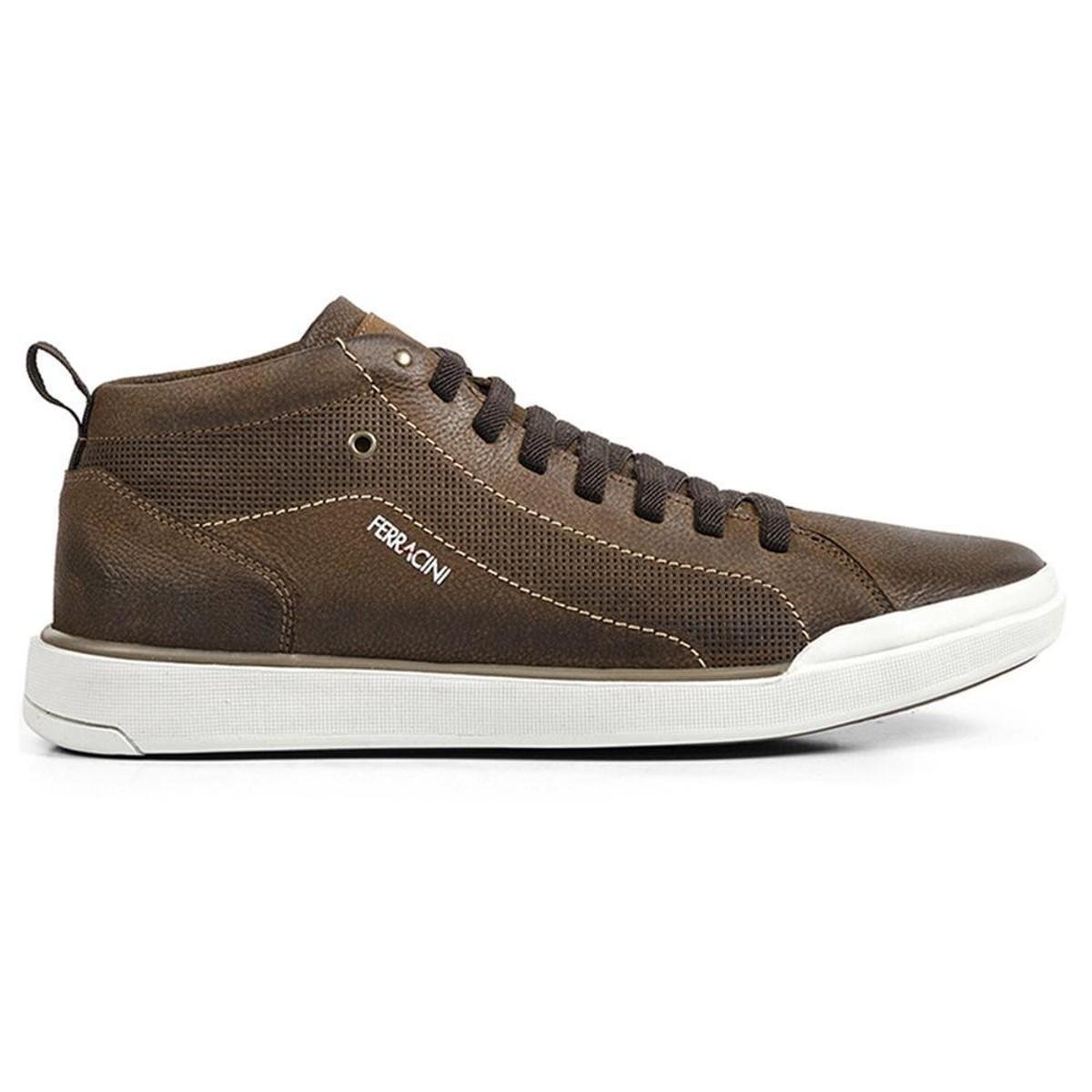 Sapatênis Ferracini Star Cano Médio Masculino - Marrom | Netshoes