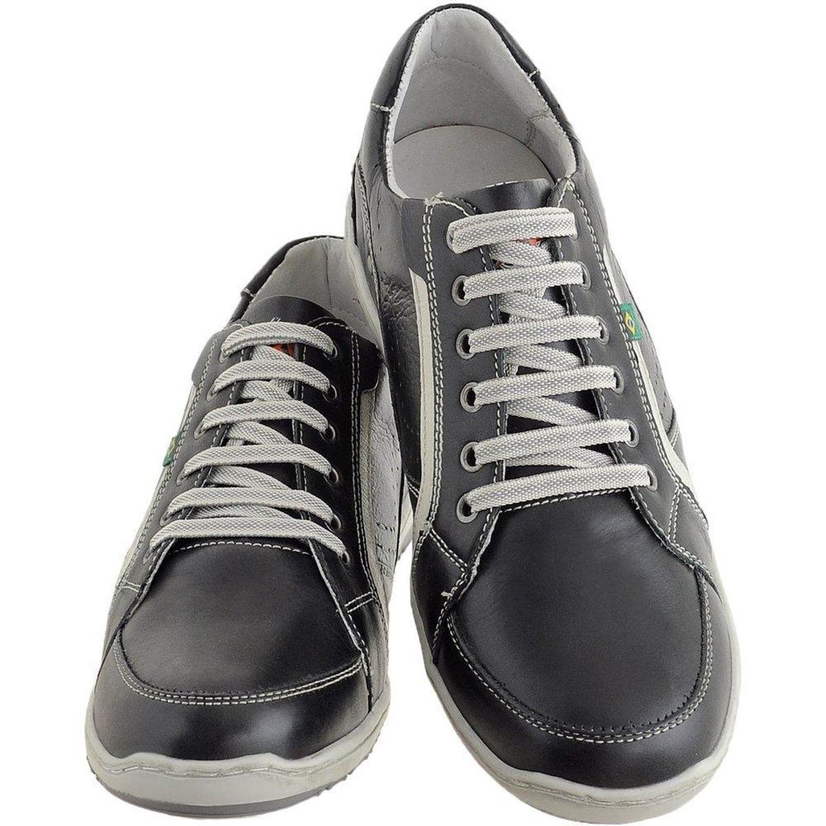 Sapatênis Linha Conforto Azimute - 5004 - /gelo - Preto | Netshoes