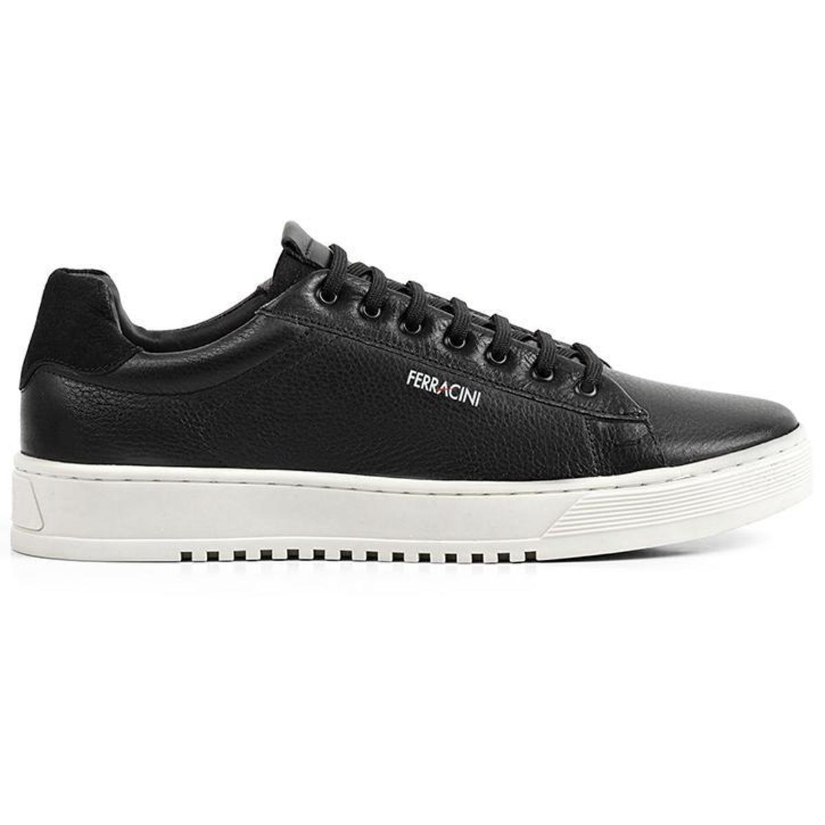 Sapatenis Masculino Ferracini City Couro - Preto | Netshoes