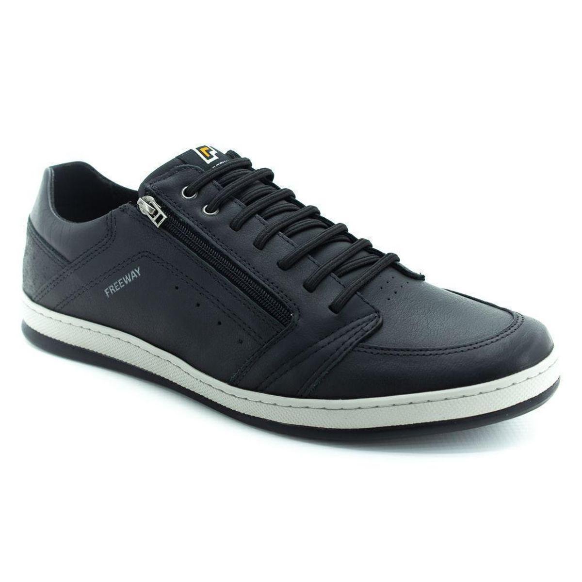 Sapatênis Masculino Freeway Alpha002 - Preto - Preto | Netshoes