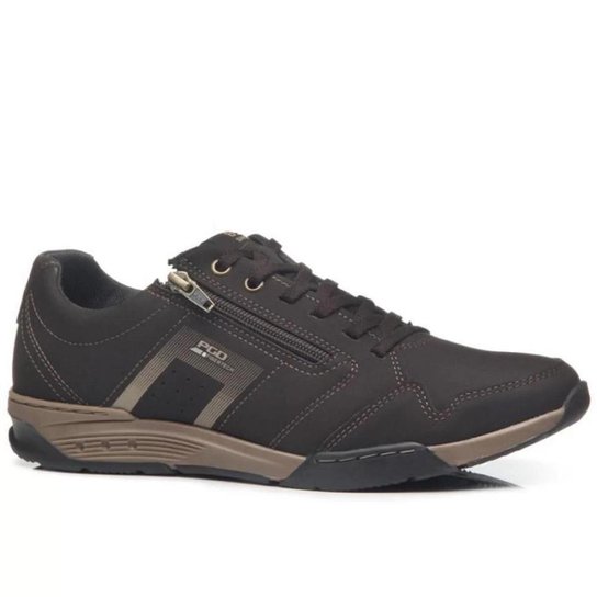 Sapatênis Pegada PGD Microfibra Masculino - Marrom | Netshoes