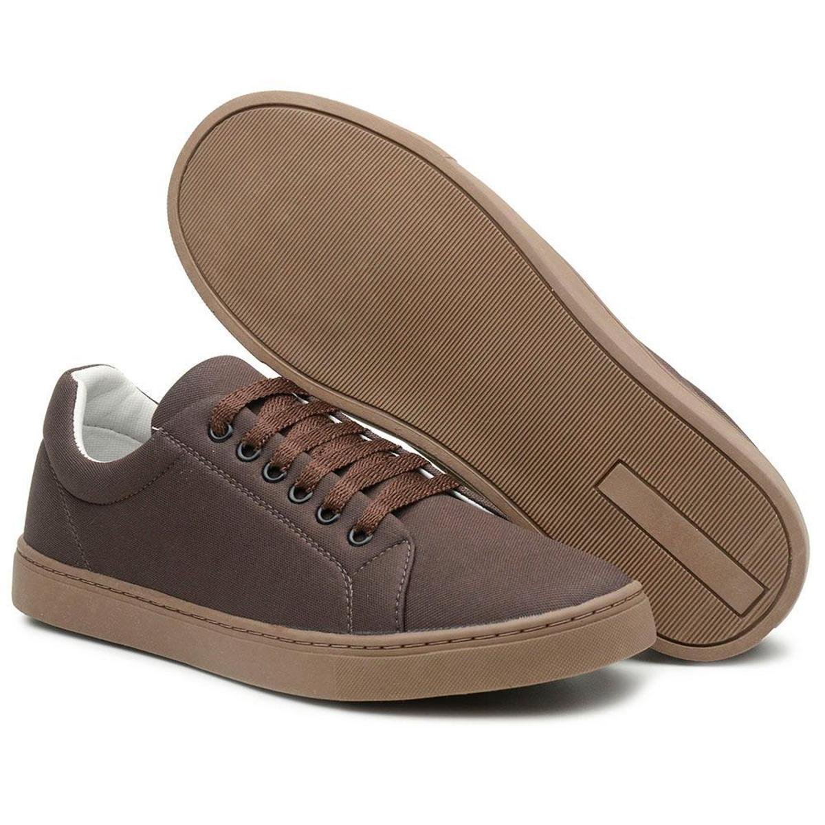 Sapatenis Tênis Casual Urbano Moderno 501 Moderno - Marrom | Netshoes