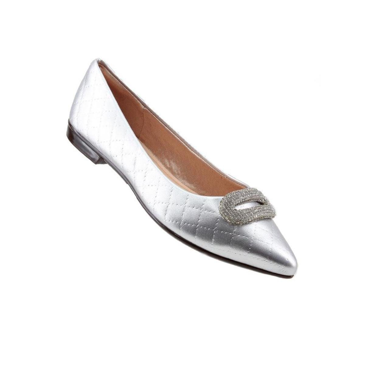 Sapatilha Light Gel Bico Fino 5745626 Prata - Prata | Netshoes