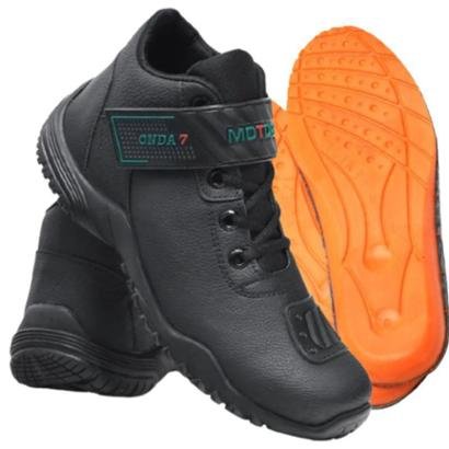 Sapatilha Motoqueiro Sem Cadarço Borracha Pedal Marcha ComPU - Preto ...