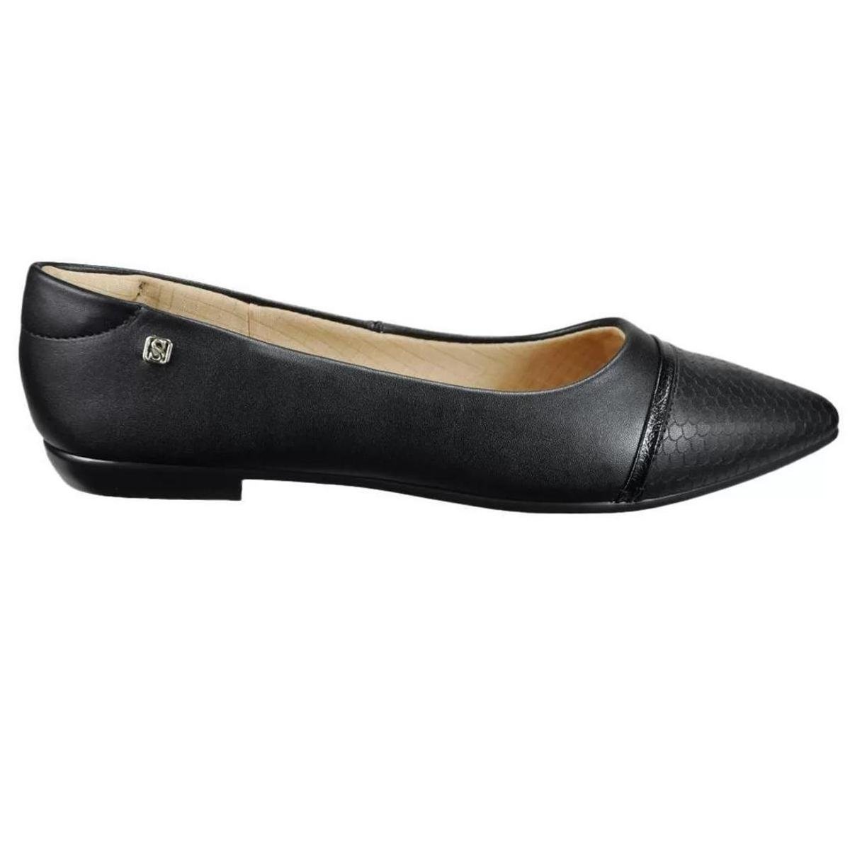 Sapatilha Santinelli Bico Fino - Preto | Netshoes