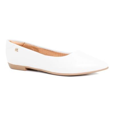 Sapatilha Santinelli Feminina Bico Fino - Branco | Netshoes