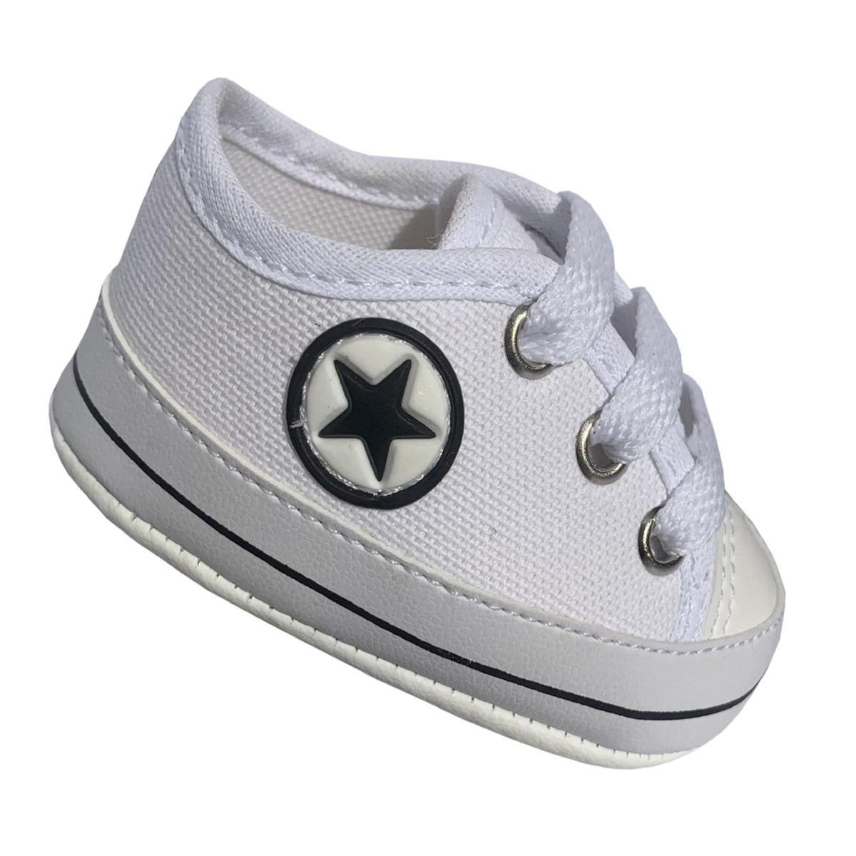 Sapatinho de bebê para recém nascido saída de maternidade - Branco | Netshoes