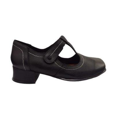 Sapato Feminino Balatore Em Couro Preto 001 - Preto | Netshoes