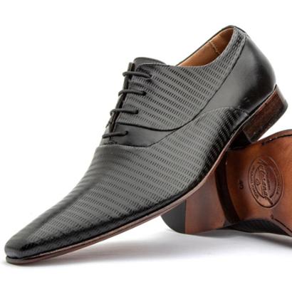 Sapato Loafer Derby Moderno Masculino Casual Social Em Couro - Preto ...