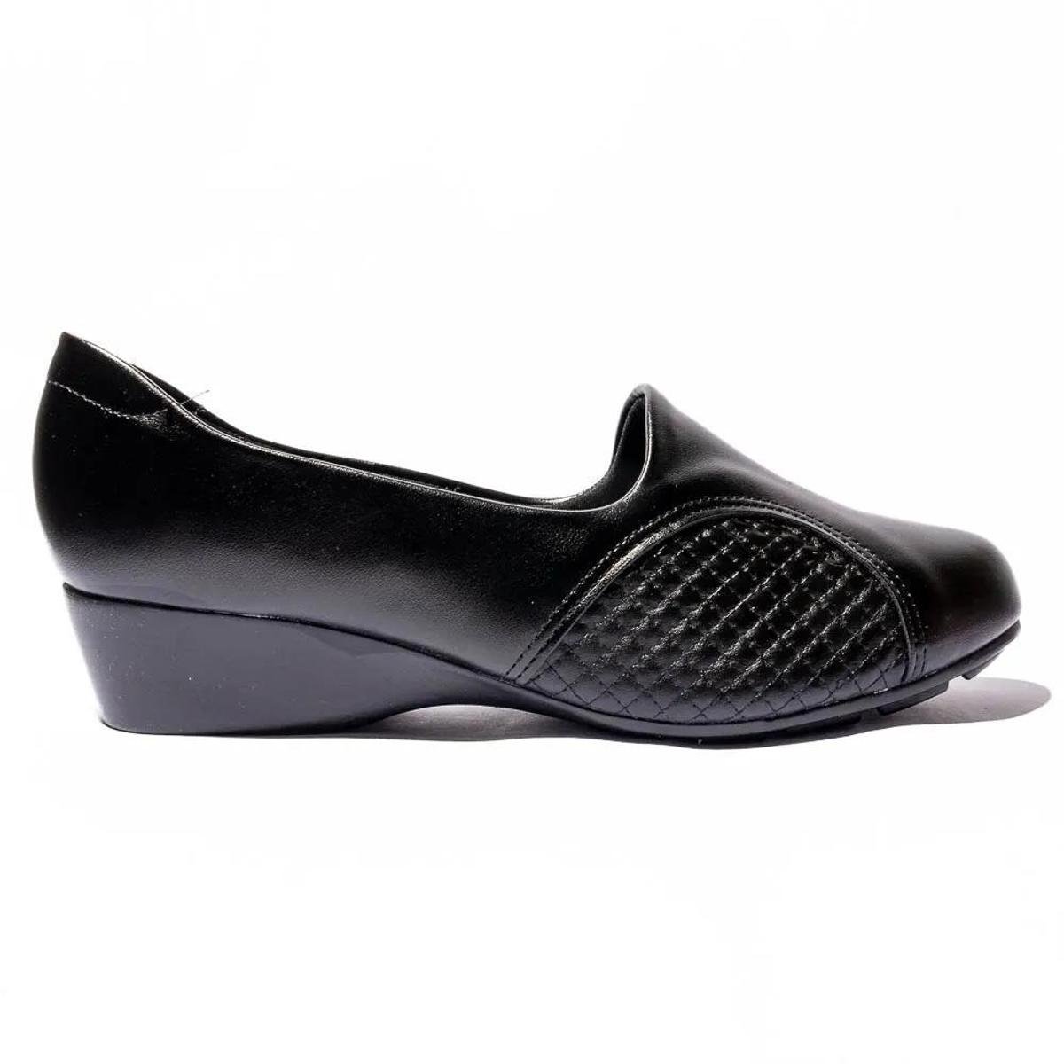 SAPATO MODARE UNTRACONFORTO REF:7014229 FEMININO - Preto | Netshoes