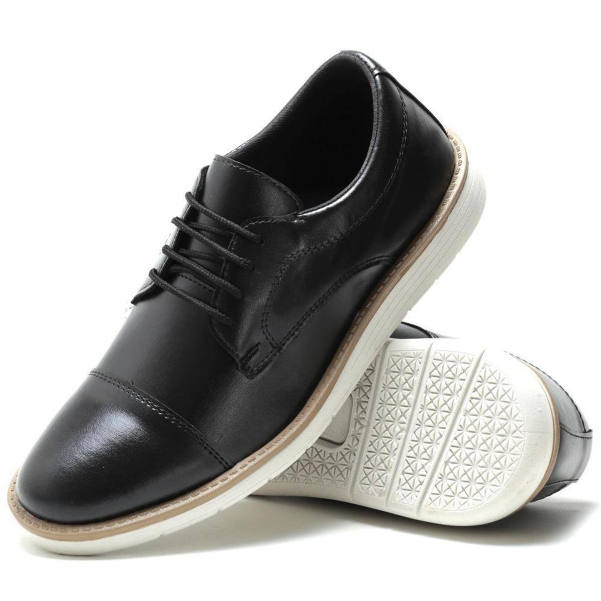 Sapato Social Casual Masculino Derby Oxford De Amarrar Super Macio e ...