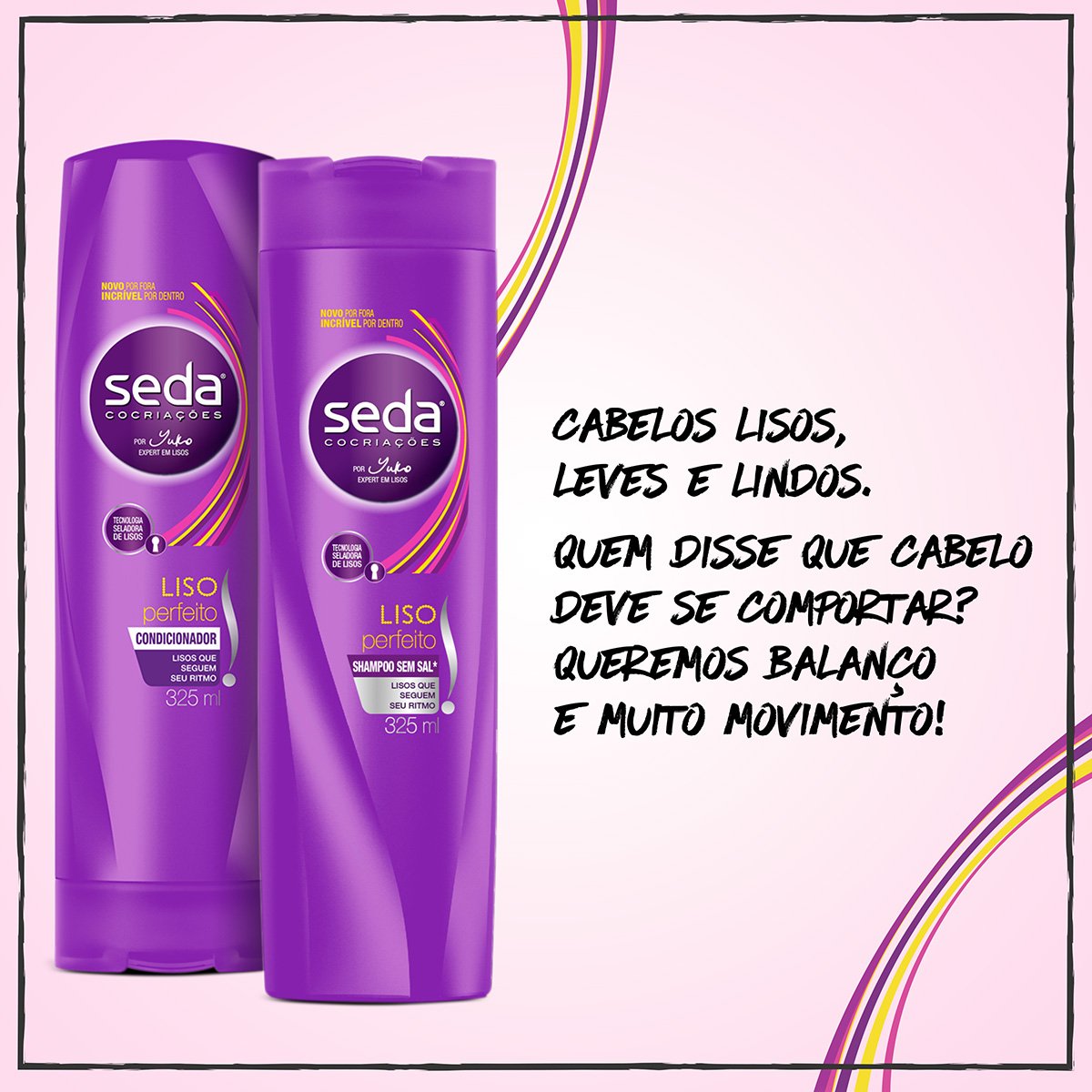 Shampoo Seda Liso Perfeito 325ml - Incolor | Netshoes
