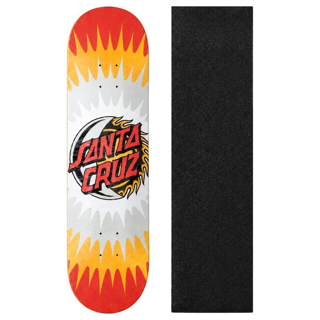 Shape Santa Cruz Powerlyte 8.25 Marfim Original Skate - Vermelho ...