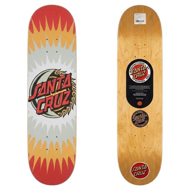 Shape Santa Cruz Powerlyte 8.25 Marfim Original Skate - Vermelho ...