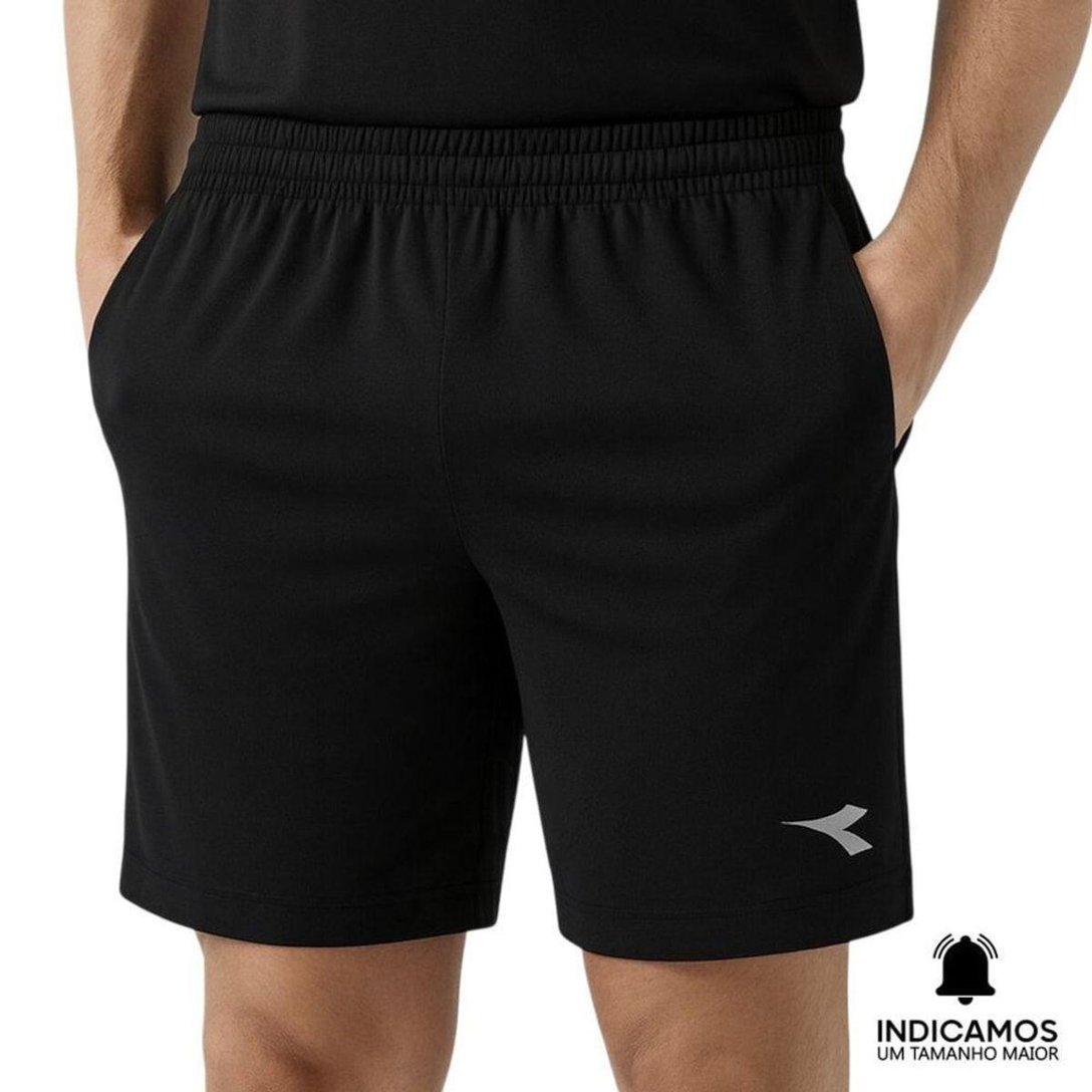 Short Diadora Small Logo Uno Ravello Masculino - Preto GG - Preto ...
