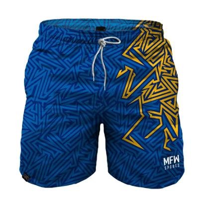 Short Elastano MFW Sports LeftCrazy - Azul | Netshoes
