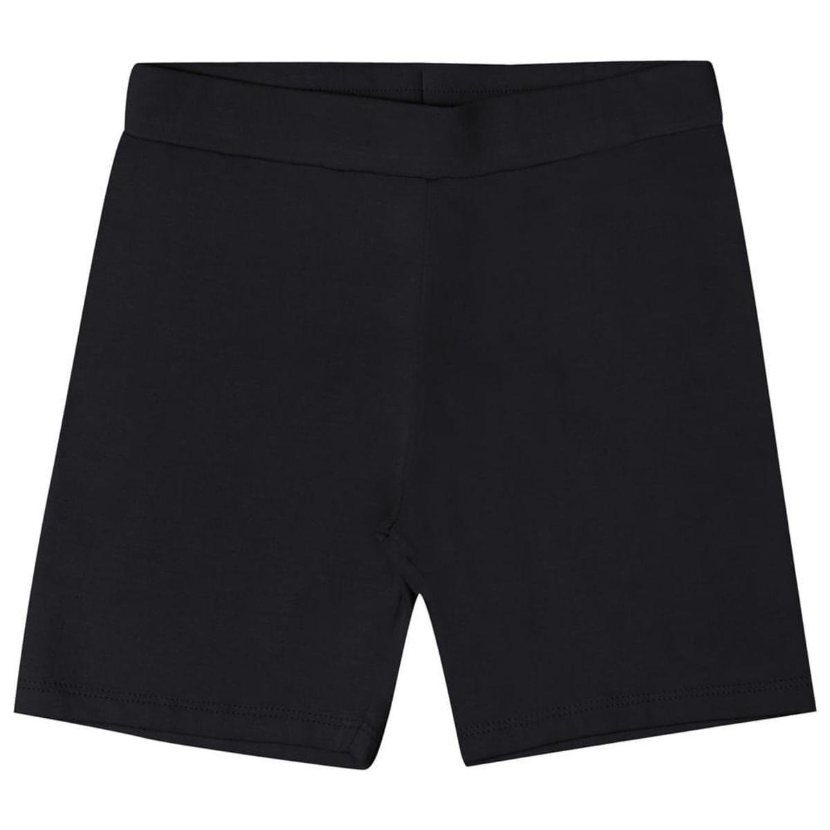 Short Preto - Infantil Cotton - Preto | Netshoes