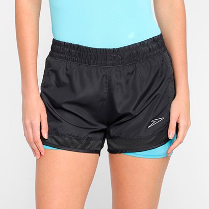 Short Speedo Neon Feminino - Preto | Netshoes