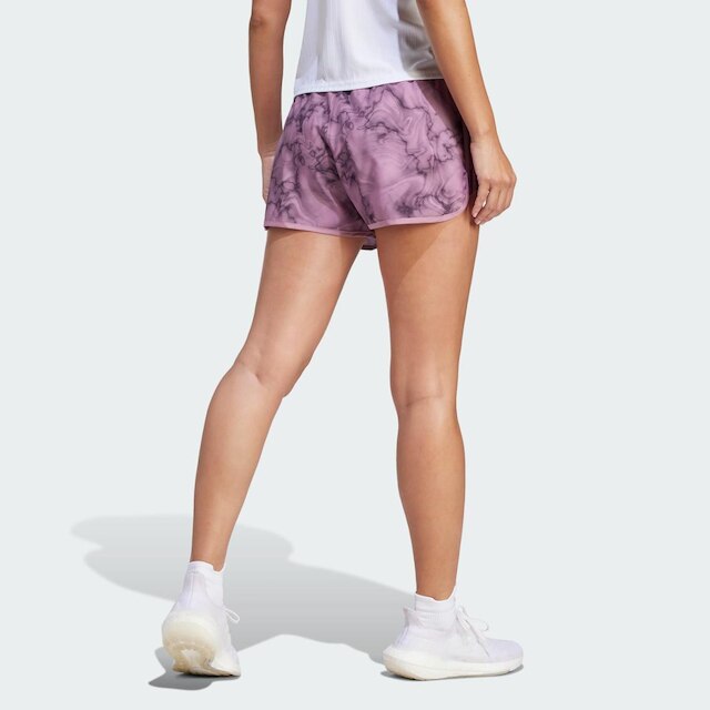 Shorts Marathon Print Adidas - Rosa+Grafite | Netshoes