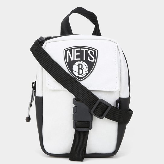 Shoulder Bag NBA Brooklyn Nets Masculina - Branco | Netshoes