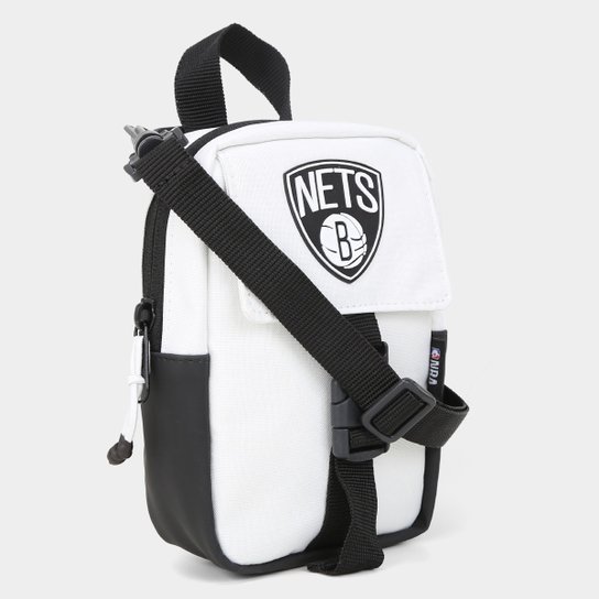 Shoulder Bag NBA Brooklyn Nets Masculina - Branco | Netshoes