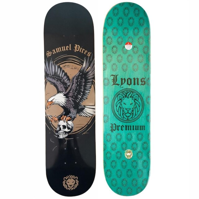 Skate Lyons Maple Montado 8.0 Profissional Next 53mm Abec 15 - Preto ...
