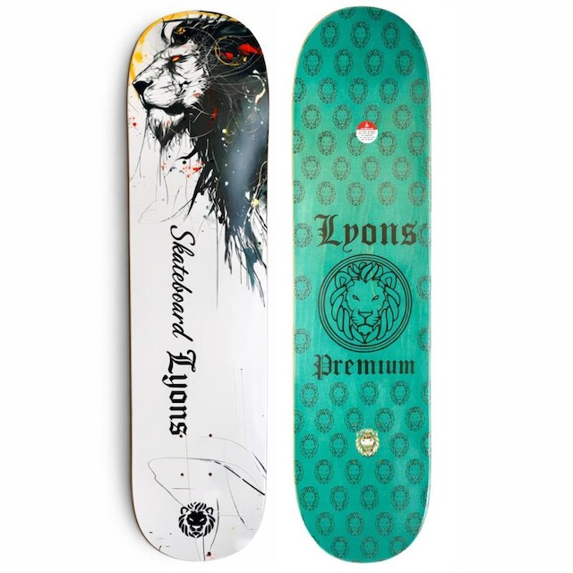 Skate Lyons Maple Montado 8.0 Profissional Next 53mm Abec 15 - Branco ...