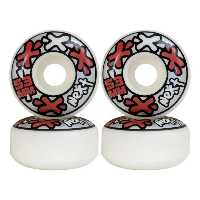 Skate Lyons Maple Montado 8.0 Profissional Next 53mm Abec 15 - Branco ...