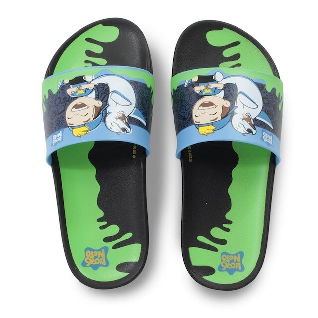 Slide Infantil Grendene Luccas Neto Masculino - Preto | Netshoes