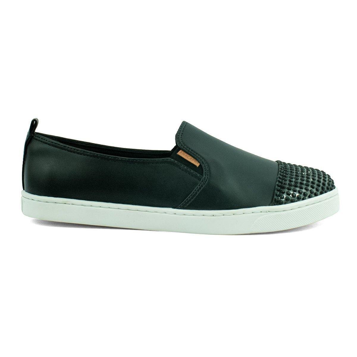 Slip On Anacapri Feminino Preto Glam - Preto | Netshoes