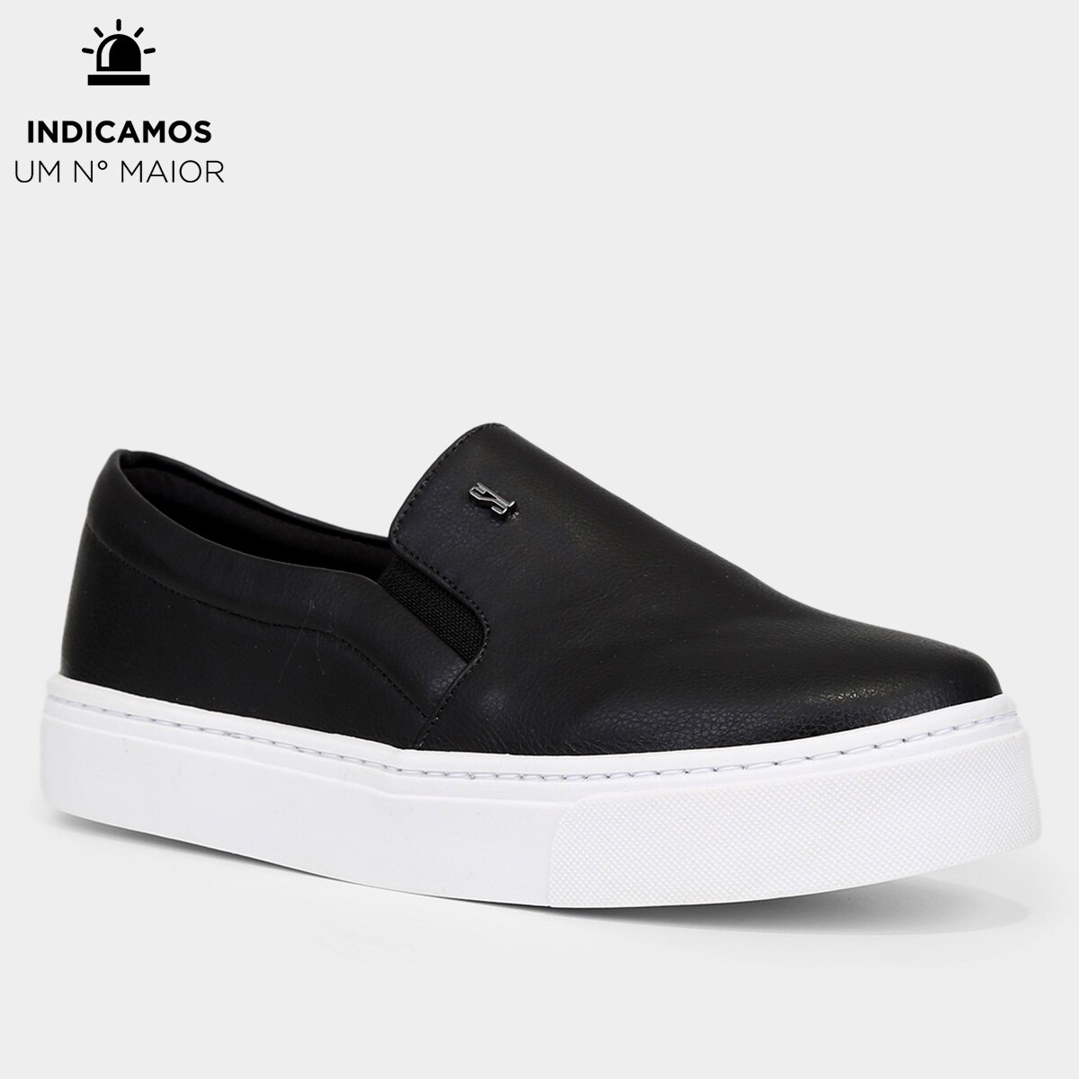 Slip On Santa Lolla Logo Feminino - Preto | Netshoes