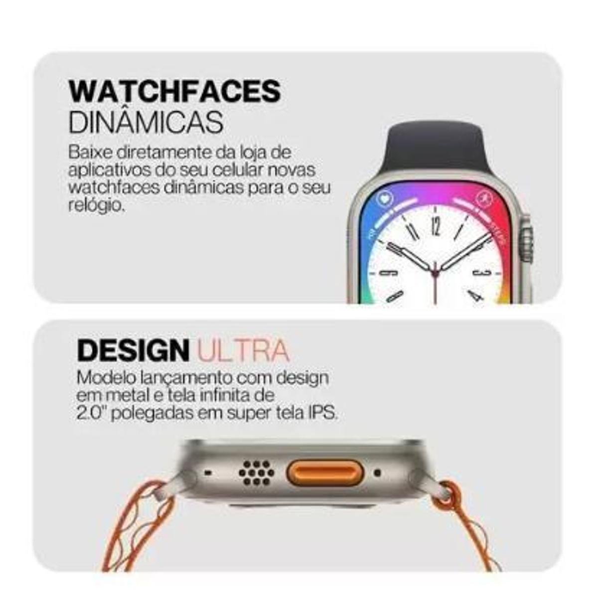 Smartwatch Gs8 Ultra - Laranja | Netshoes