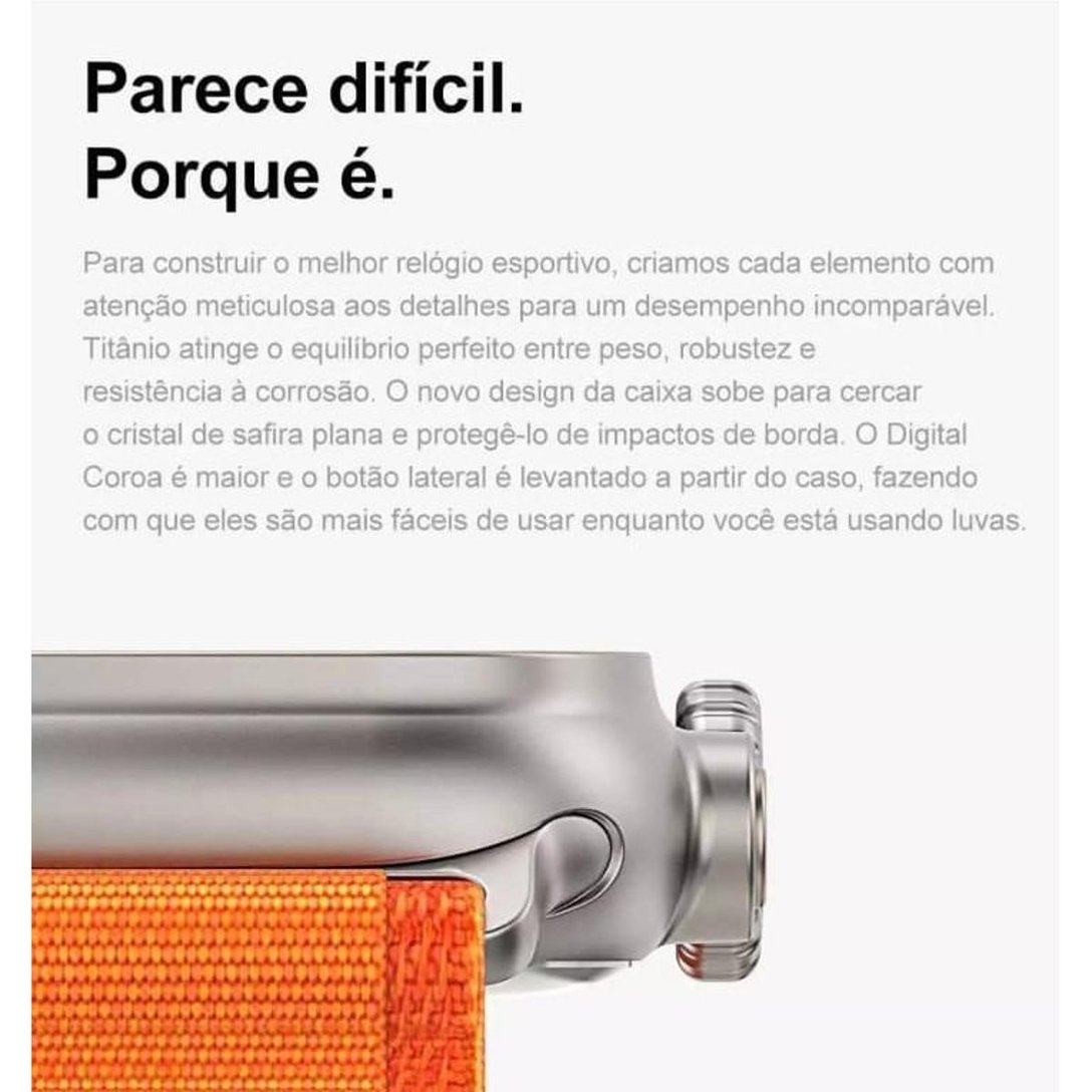 Smartwatch Iwo Ultra 8 Série 8 Watch8 Esportivo Nfc 1 91 Tela Amoled