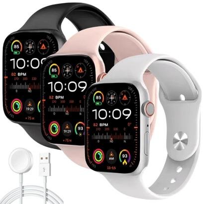 Smartwatch Masculino Feminino W29s Série 9 Tela 47mm Original Recebe ...