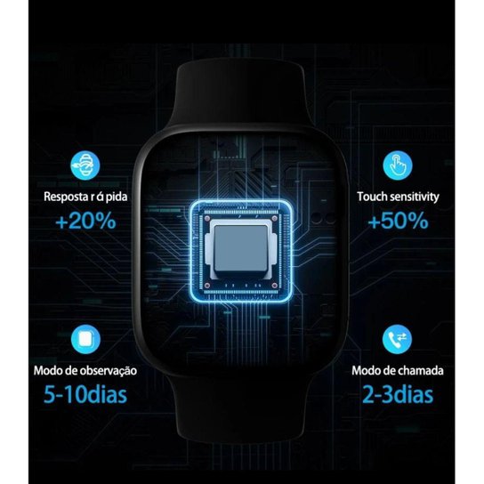 Smartwatch Relógio W29 Pro Microwear Watch 9 Pro Tela 2.02' prova d ...