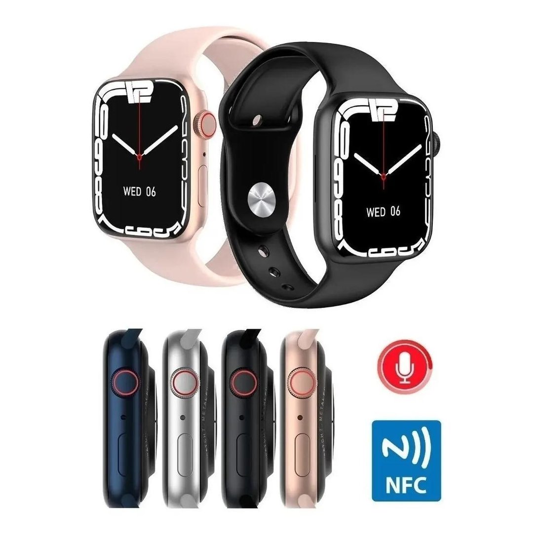 Smartwatch W28 Pro Serie 8 Chamadas Nfc - Branco - Preto | Netshoes
