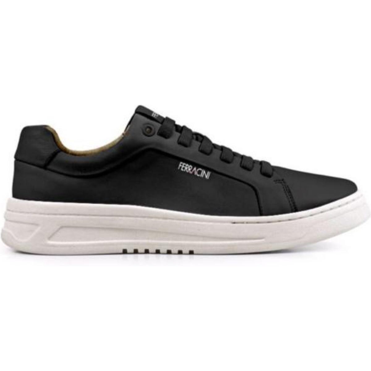 Sneaker Ferracini Inovador Quest Couro Masculino - Preto | Netshoes