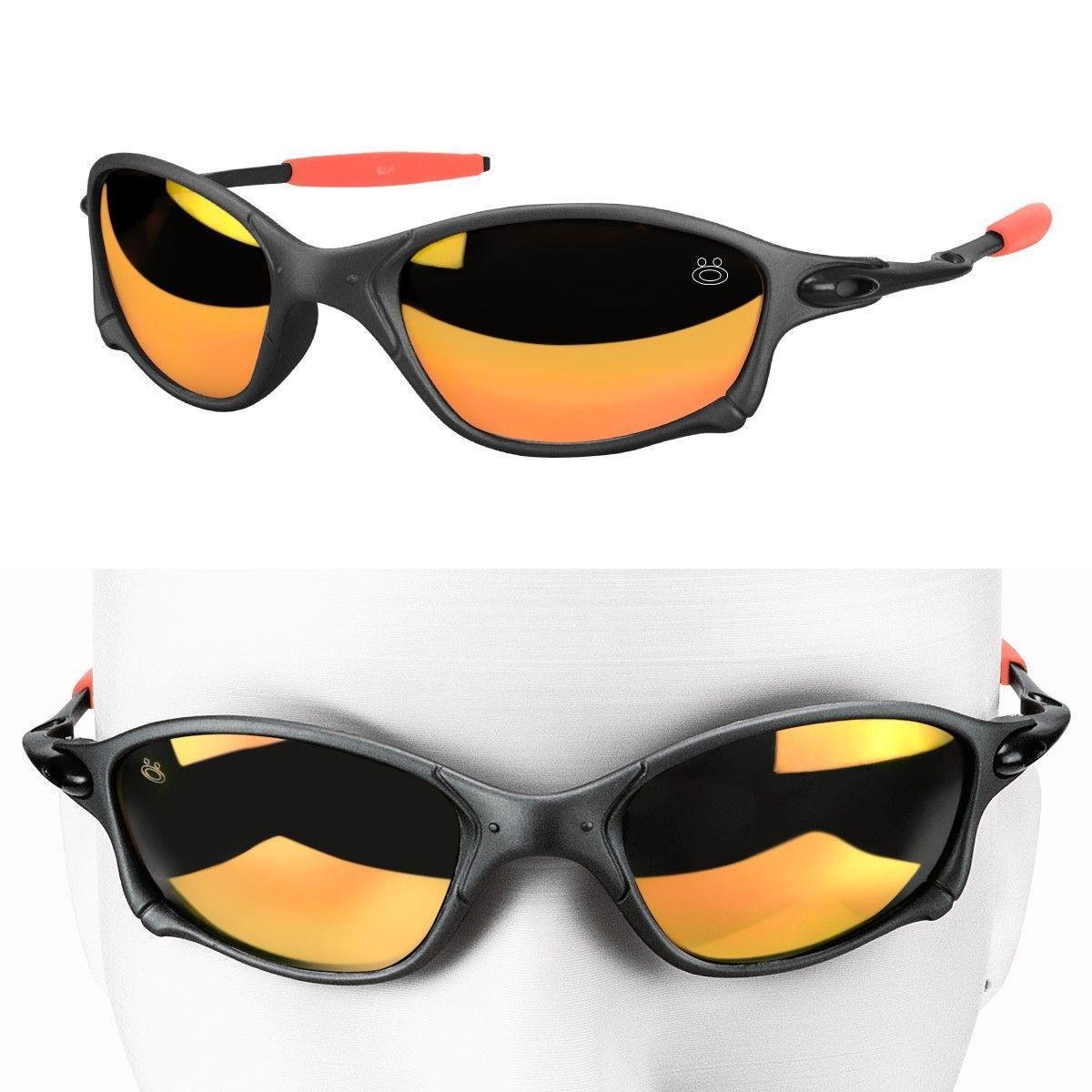 Sol Protecao UV Juliet Oculos Mandrake Lupa Metal Case - Preto | Netshoes