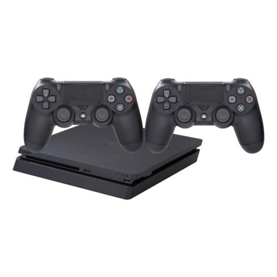 Sony Playstation 4 Slim 1TB + 2 Controles Dualshock 4 - Preto | Netshoes
