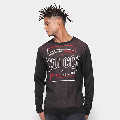 Suéter Tricô Colcci Original Brand Masculino - Preto | Netshoes