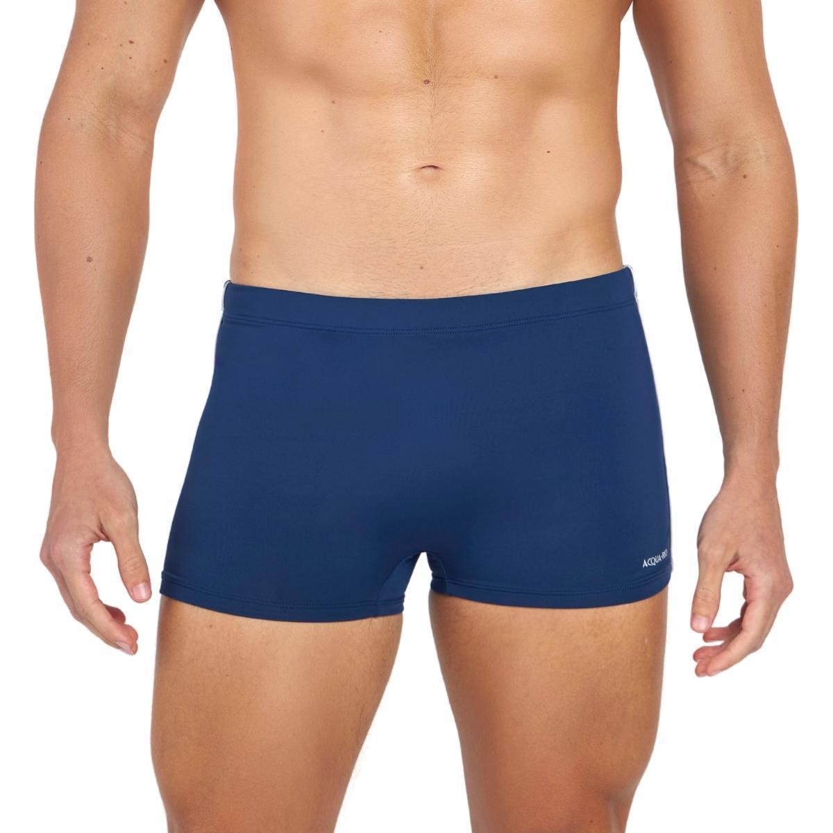 Sunga Boxer Acqua Rio Básica Lisa com Cordão FPS 50 Masculina - Marinho ...