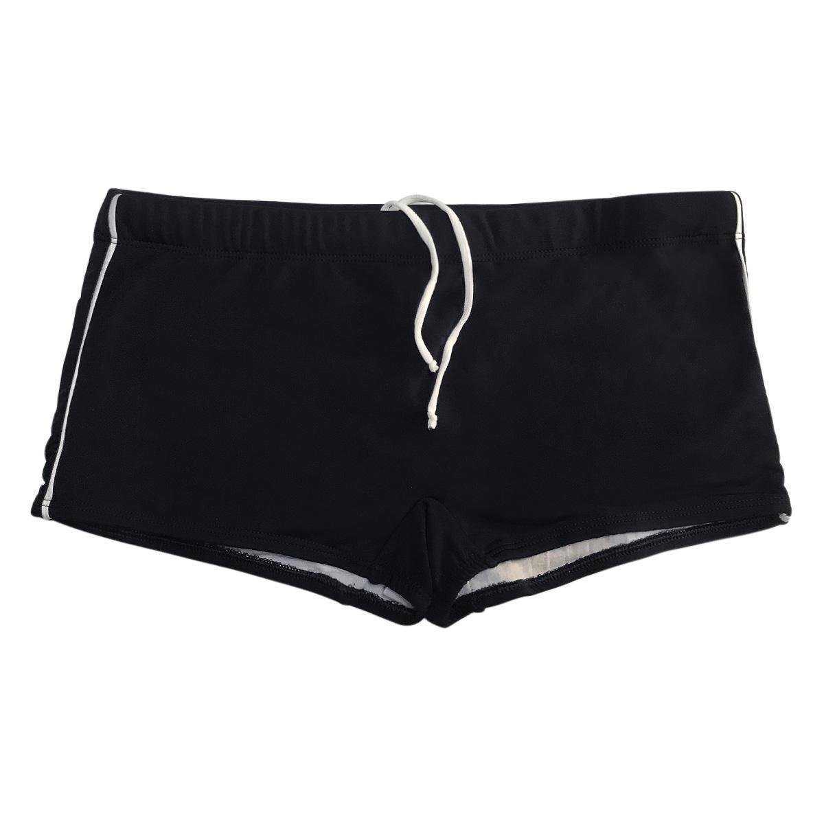 Sunga boxer masculina de praia Águas Claras lateral larga com cordão ...