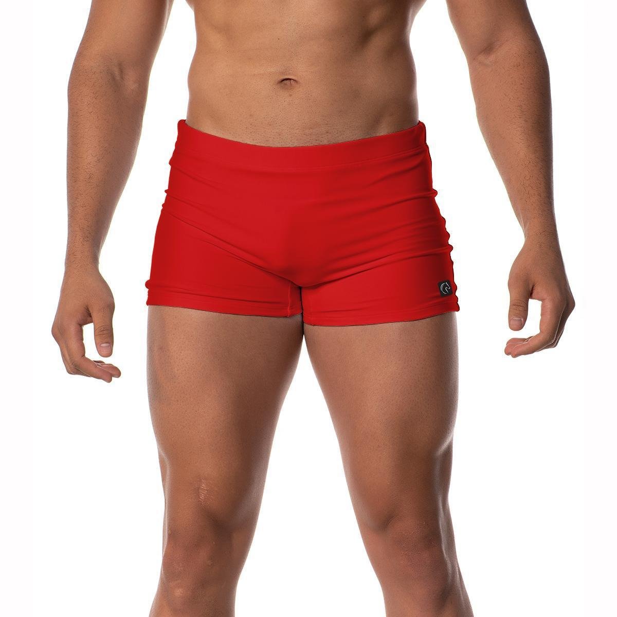 Sunga Boxer Vermelha Tendência Moda Praia Natação Box - Vermelho | Netshoes