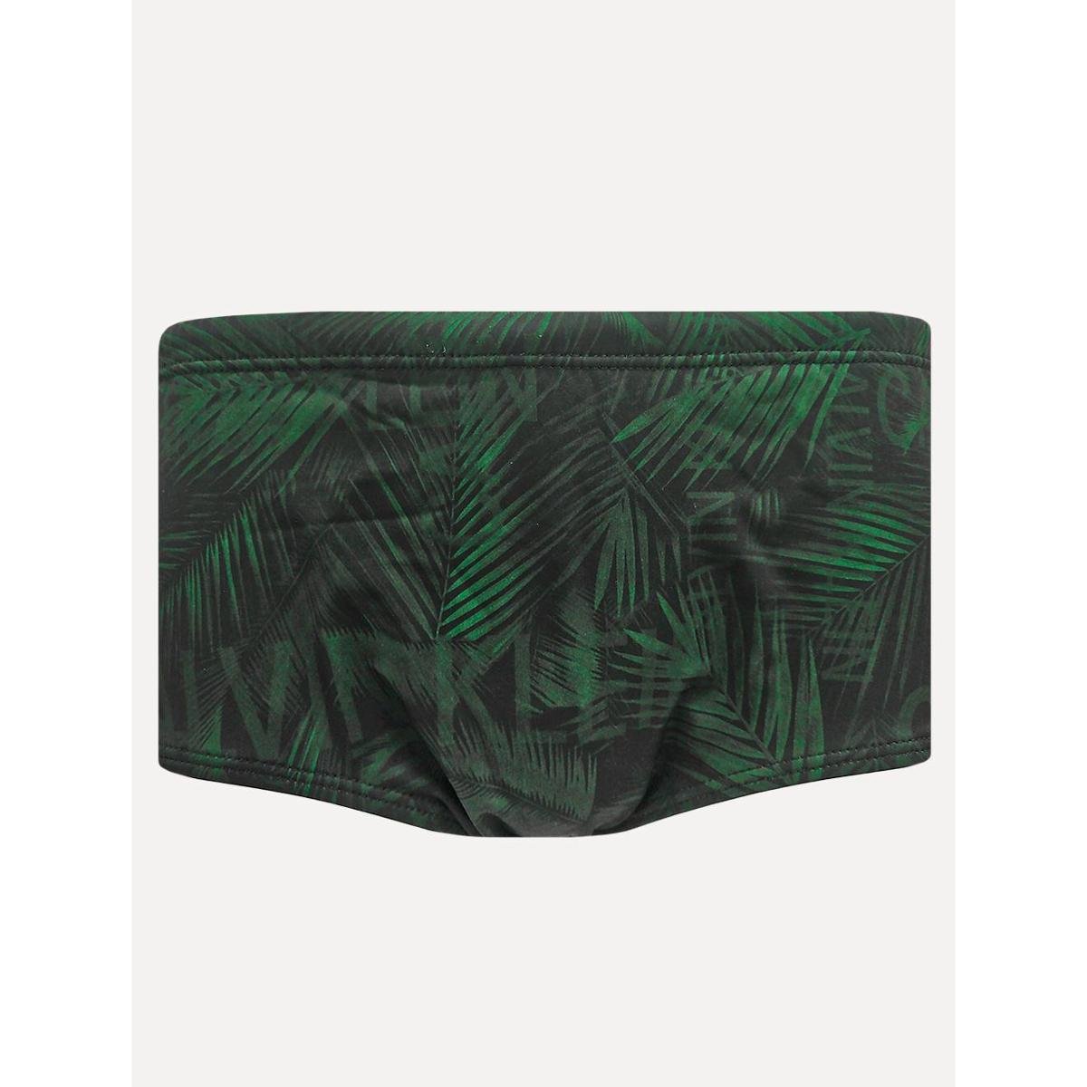 Sunga Calvin Klein Swimwear Folhagem Ultra Preta - Verde | Netshoes