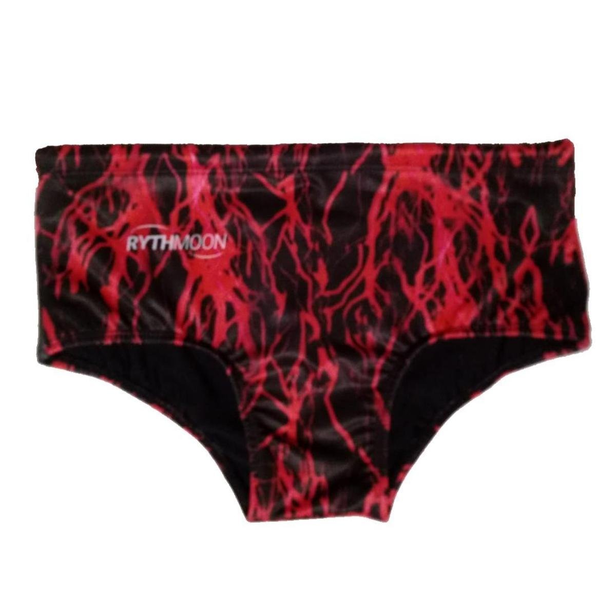 Sunga de Natação Basica Adulto Rajado Rythmoon Vermelho P - Vermelho ...