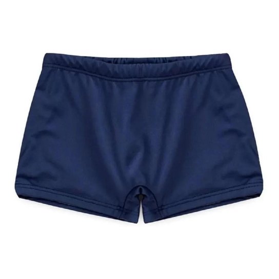 Sunga Infantil E Juvenil Menino Lisa Com Proteção Uv+ 50 - Marinho ...